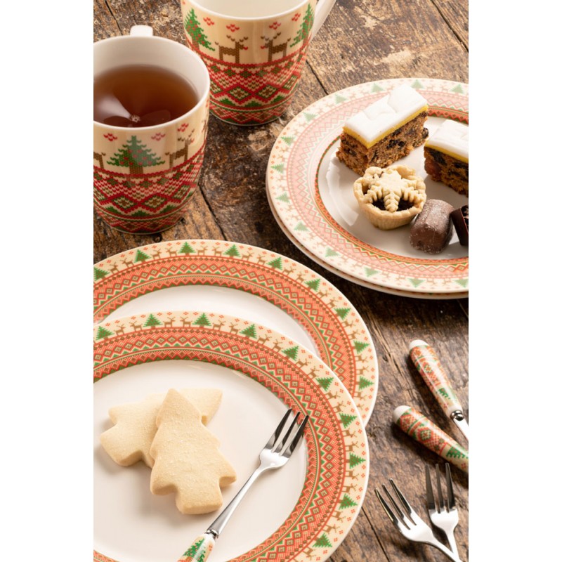 Christmas Jumper Tea/Dessert Plates (Set of 4) - Aynsley